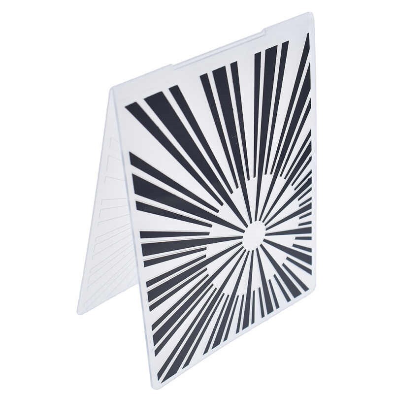 Embossing Folder Sunrays Sun Rays A2 10.5cm x 14.5cm