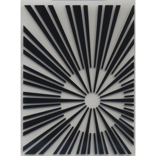 Embossing Folder Sunrays Sun Rays A2 10.5cm x 14.5cm
